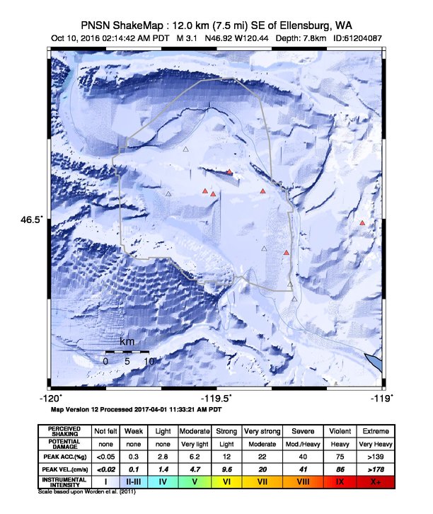 ShakeMap | Pacific Northwest Seismic Network