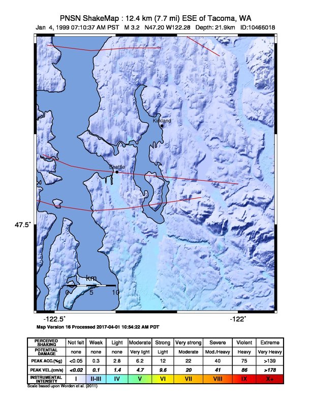 ShakeMap | Pacific Northwest Seismic Network