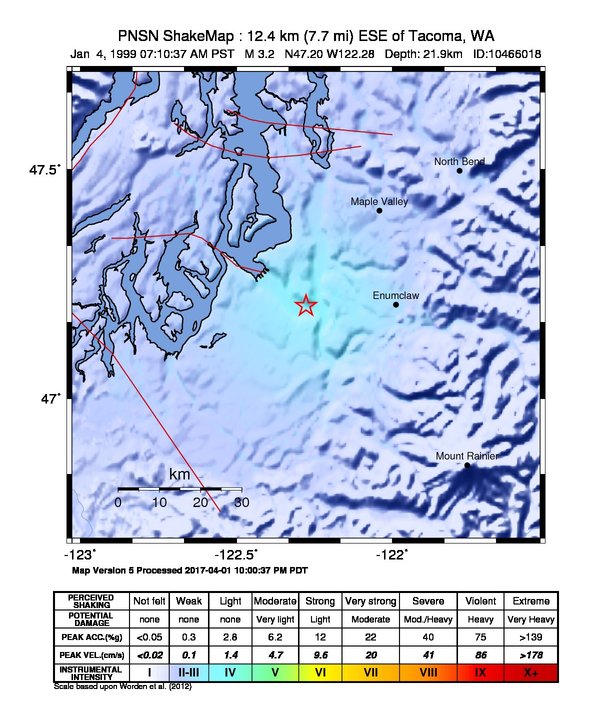 ShakeMap | Pacific Northwest Seismic Network