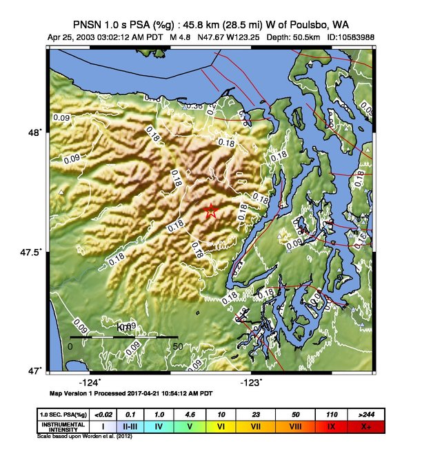ShakeMap | Pacific Northwest Seismic Network