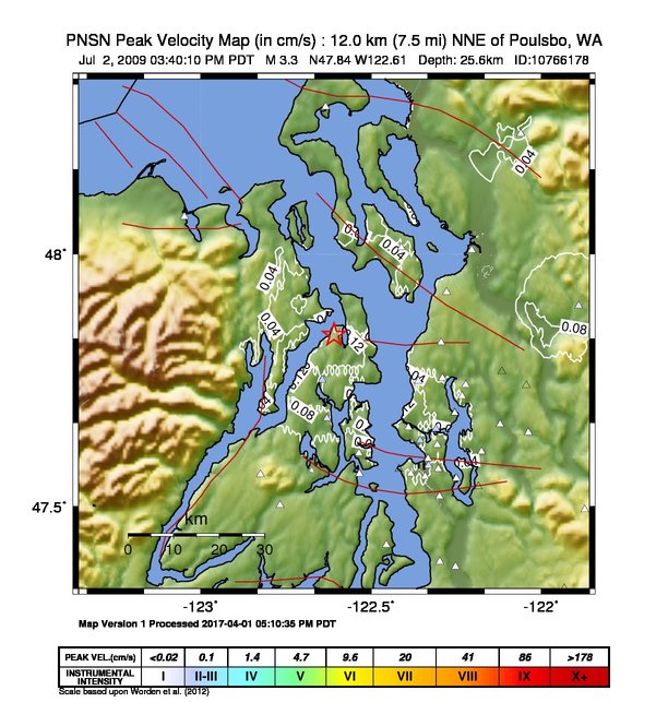 ShakeMap | Pacific Northwest Seismic Network
