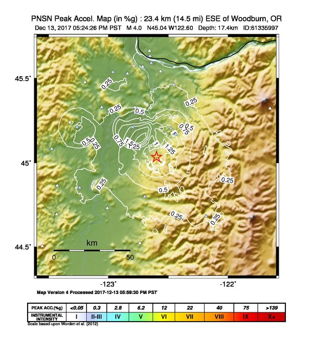 ShakeMap | Pacific Northwest Seismic Network