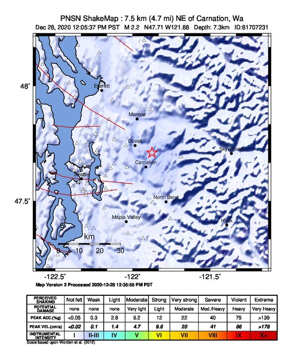 ShakeMap | Pacific Northwest Seismic Network