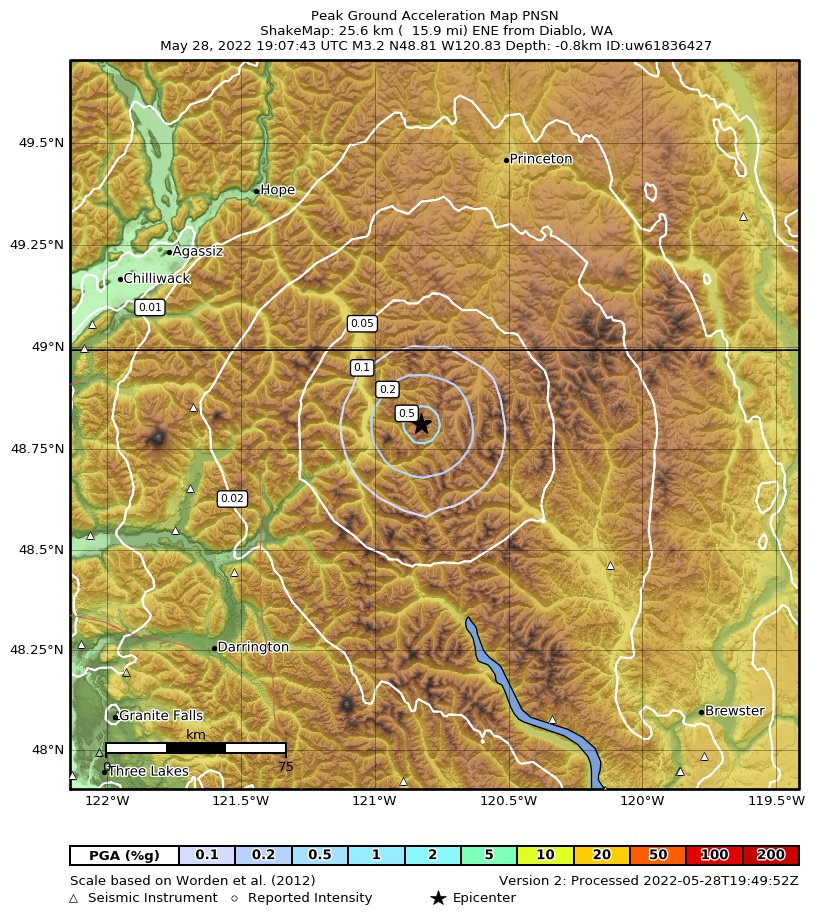 ShakeMap | Pacific Northwest Seismic Network